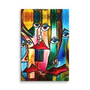 Visage I – Cubist Emotions by Mamta Jharia | Original Art, Prints ...